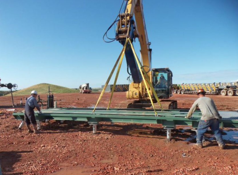 Elevated Platform Foundation For Support Of Pump Units