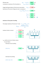 Base plate design - fixed condition - Eurocode