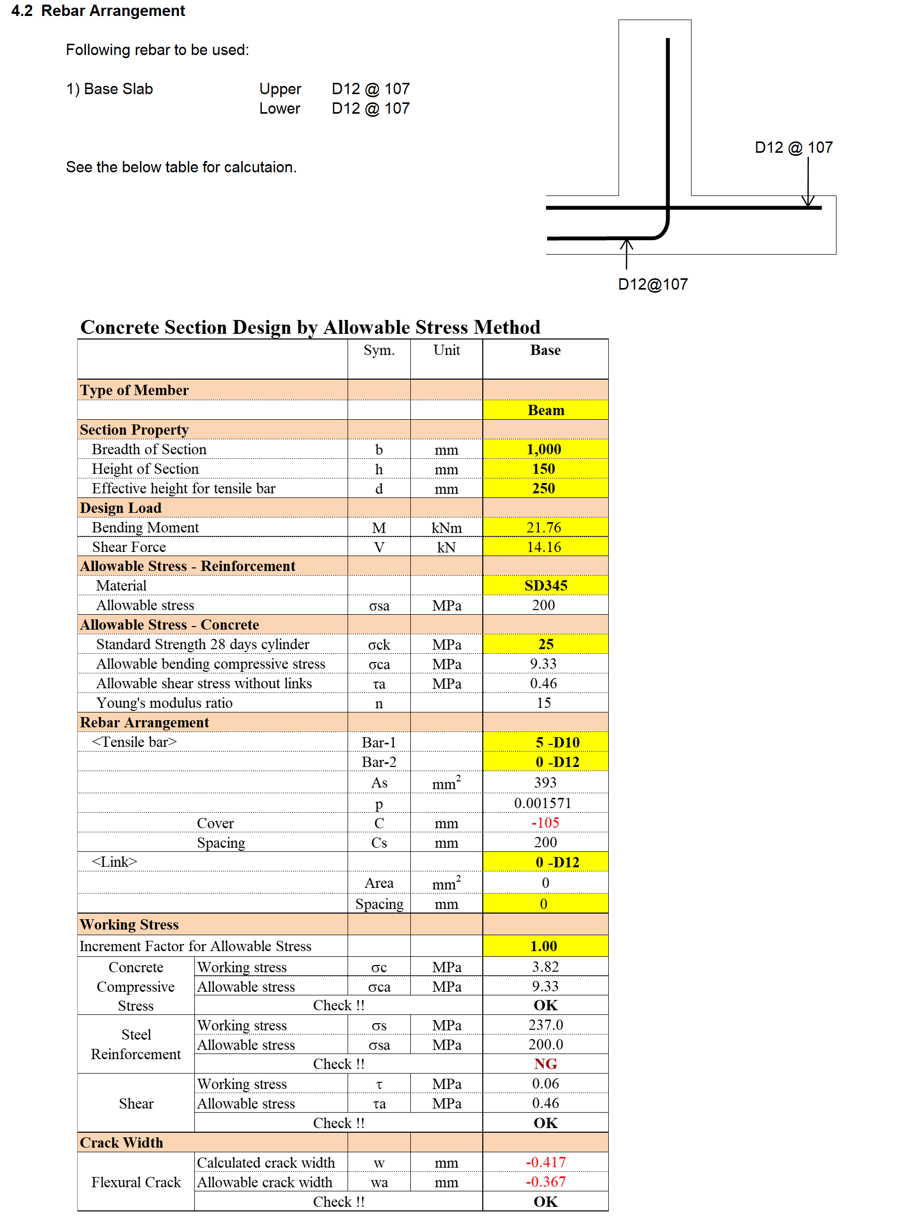Stability of L-type retaining wall