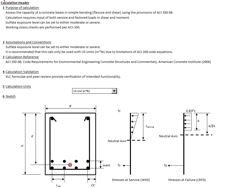 ACI 350 BEAM